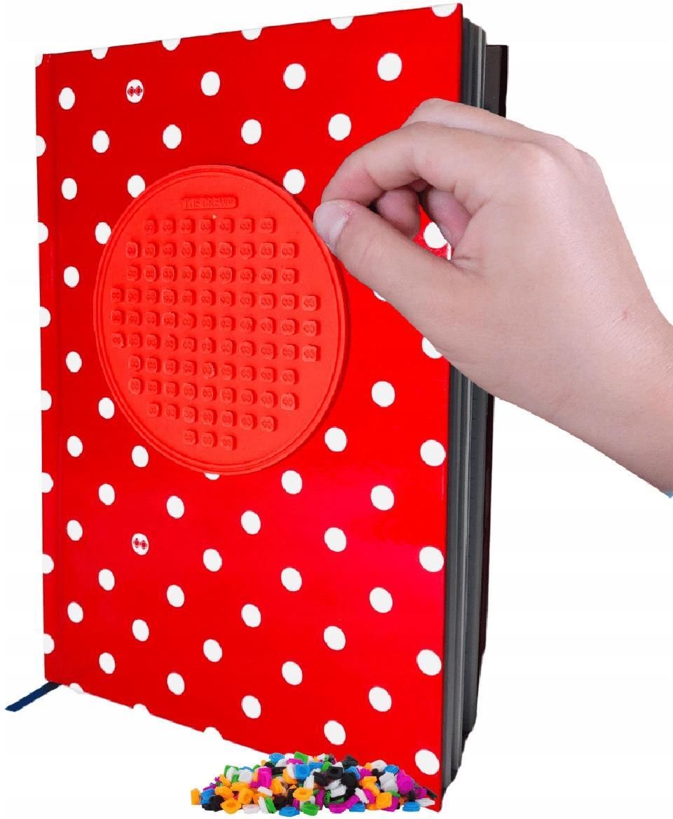 PIXIE Zeszyt A5 w Linie, PIXIE CREW, Kropki, Czerwony - Ceny i opinie - Ceneo.pl