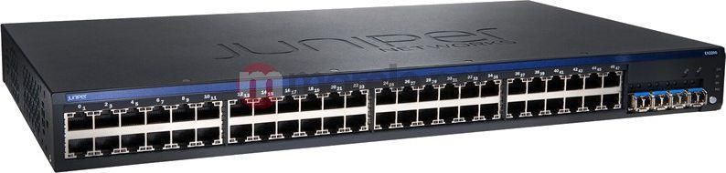 Juniper EX 2200, 48-port 10/100/1000BaseT with 4 SFP uplink ports ...