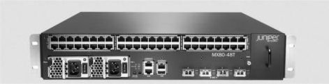 Juniper MX80-48T chassis with 48x1GE RJ-45 and 4x10GE XFP built-in ...