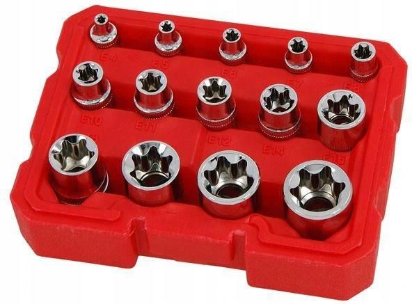 Neilsen Zestaw Nasadek Torx Wewnetrzny E4 E24 14szt. Torxy CT1261_2 ...