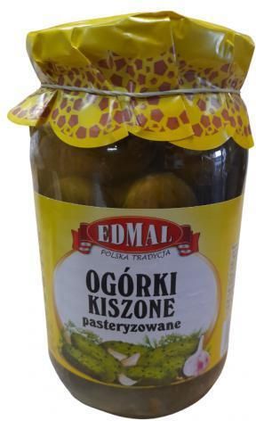 Ogórki Kiszone 0,9l Edmal - Ceny i opinie - Ceneo.pl