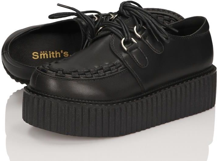 Creepersy skórzane buty damskie Smiths czarne 40 - Ceny i opinie - Ceneo.pl