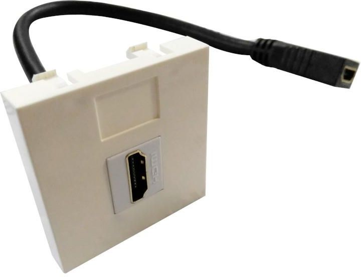 Gniazdo elektryczne Iptime Adapter Mosaic 45x45 Gniazdo HDMI-HDMI 21344 ...