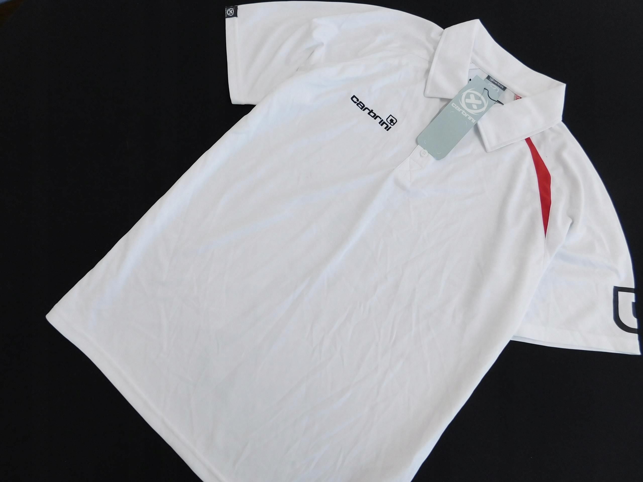 1603p1 Carbrini koszulka Biała logo Polo XXL - Ceny i opinie - Ceneo.pl