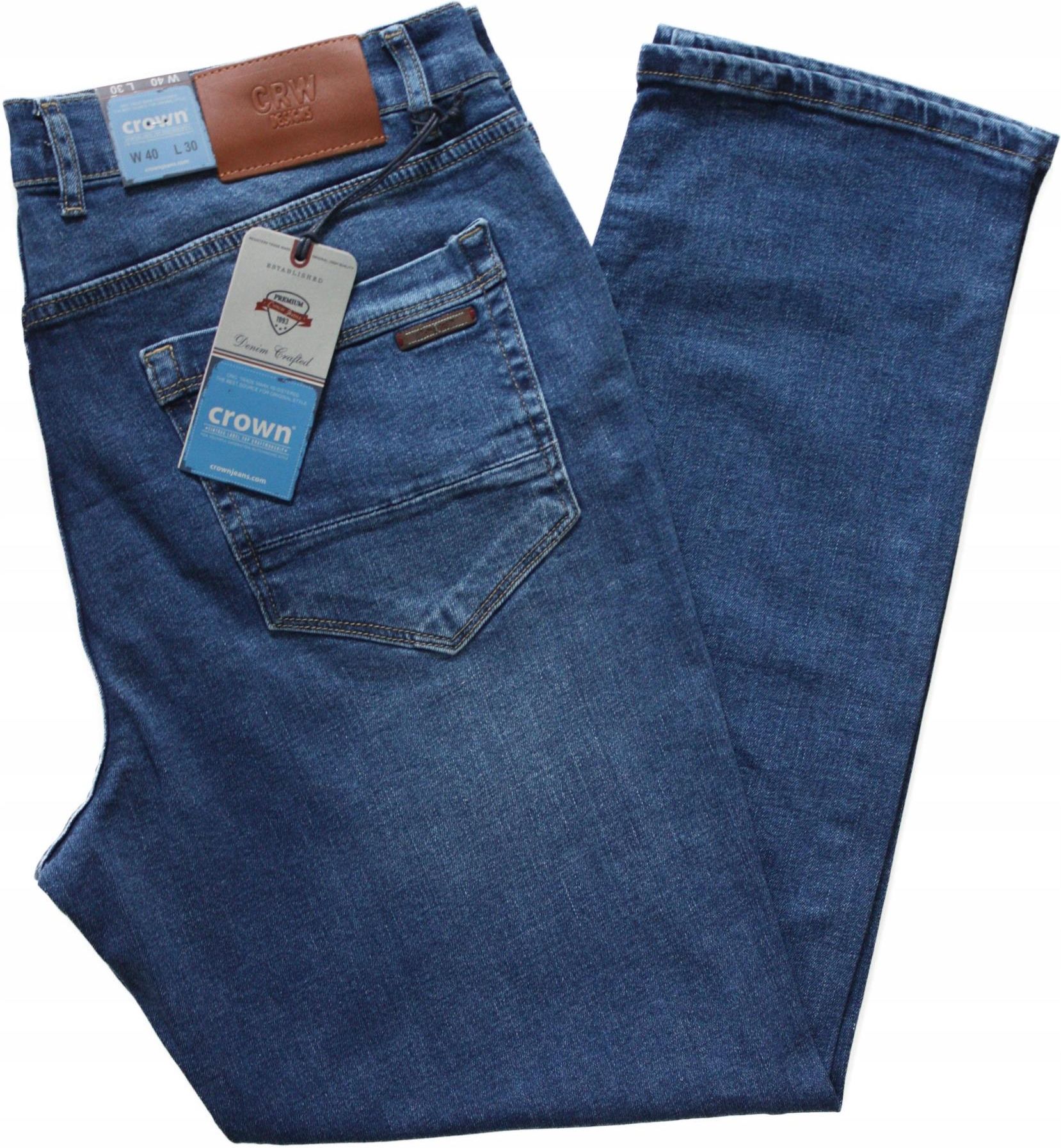 Spodnie Męskie Crown Jeans W42 L30 Pas 110-112 - Ceny i opinie - Ceneo.pl