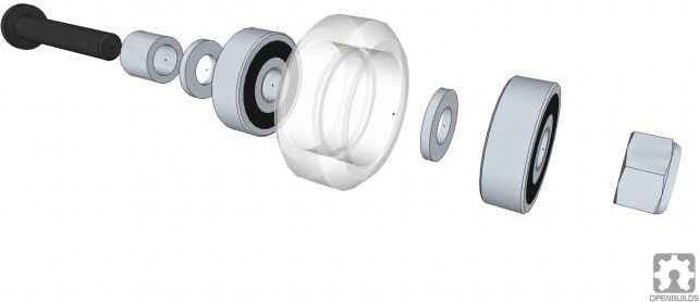 V-Slot Rolka OpenBuilds Zestaw: Xtreme Solid V Wheel ...