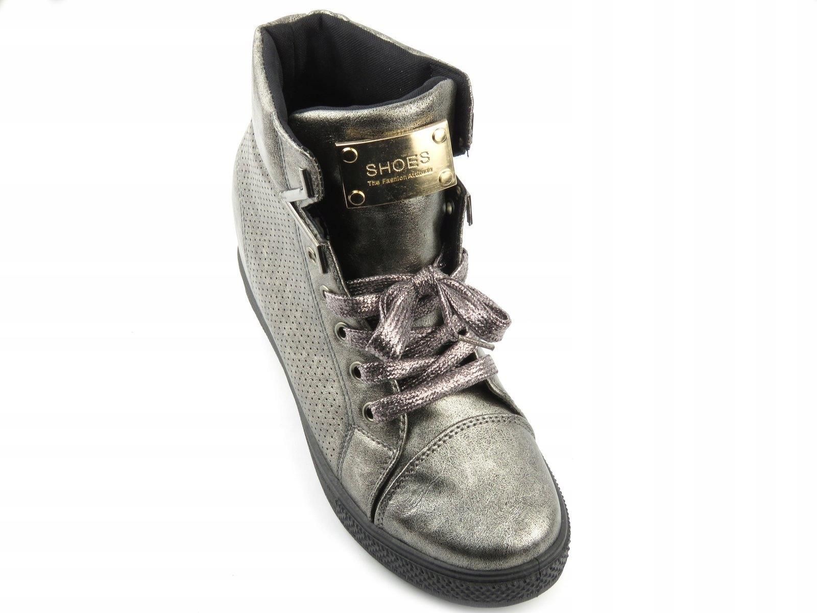 Botki Damskie N.E.W.S. 5708 Sneakersy Szare Okazja - Ceny i opinie ...