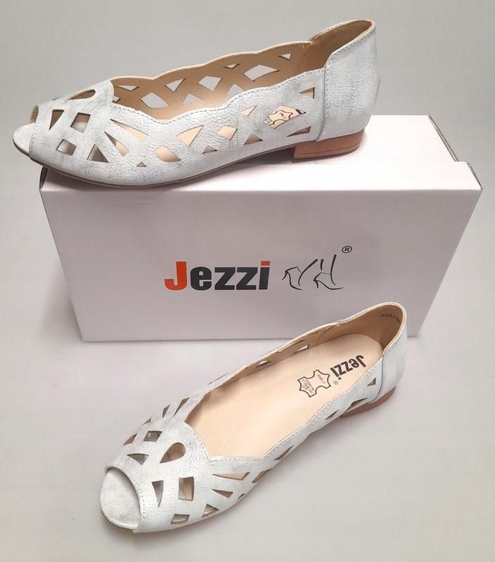 Jezzi Baleriny Ażur Odkryte Palce Srebrne R39 Ł - Ceny i opinie - Ceneo.pl
