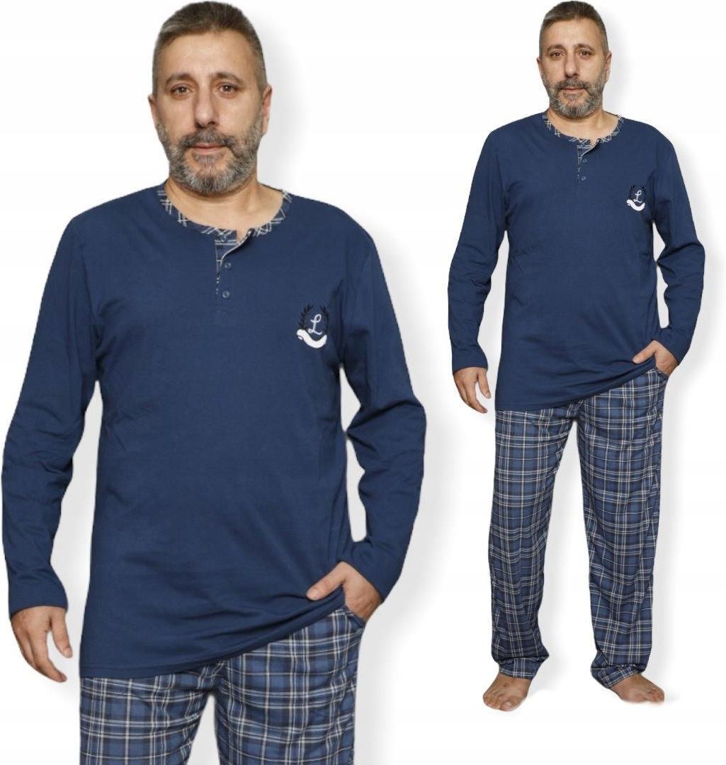 Pizama Meska Duże Rozmiary Kieszeń/guziki XL-4XL - Ceny i opinie - Ceneo.pl