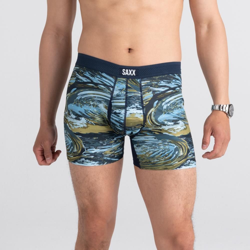 Bokserki Męskie SAXX Hot Shot Fale Water Camo - Ceny i opinie - Ceneo.pl