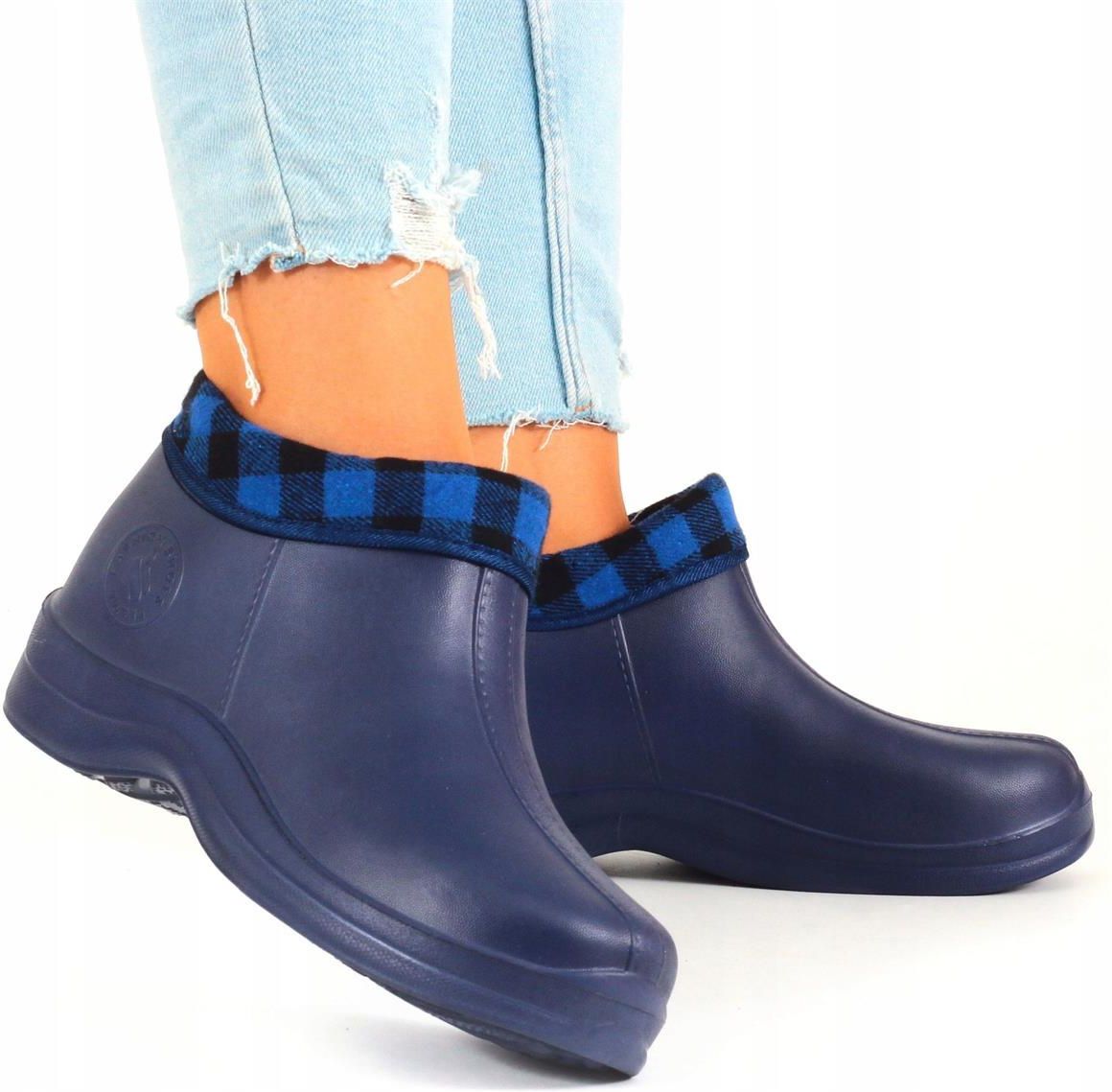 Kalosze damskie gumowce piankowe Krótkie Ocieplane - Ceny i opinie ...