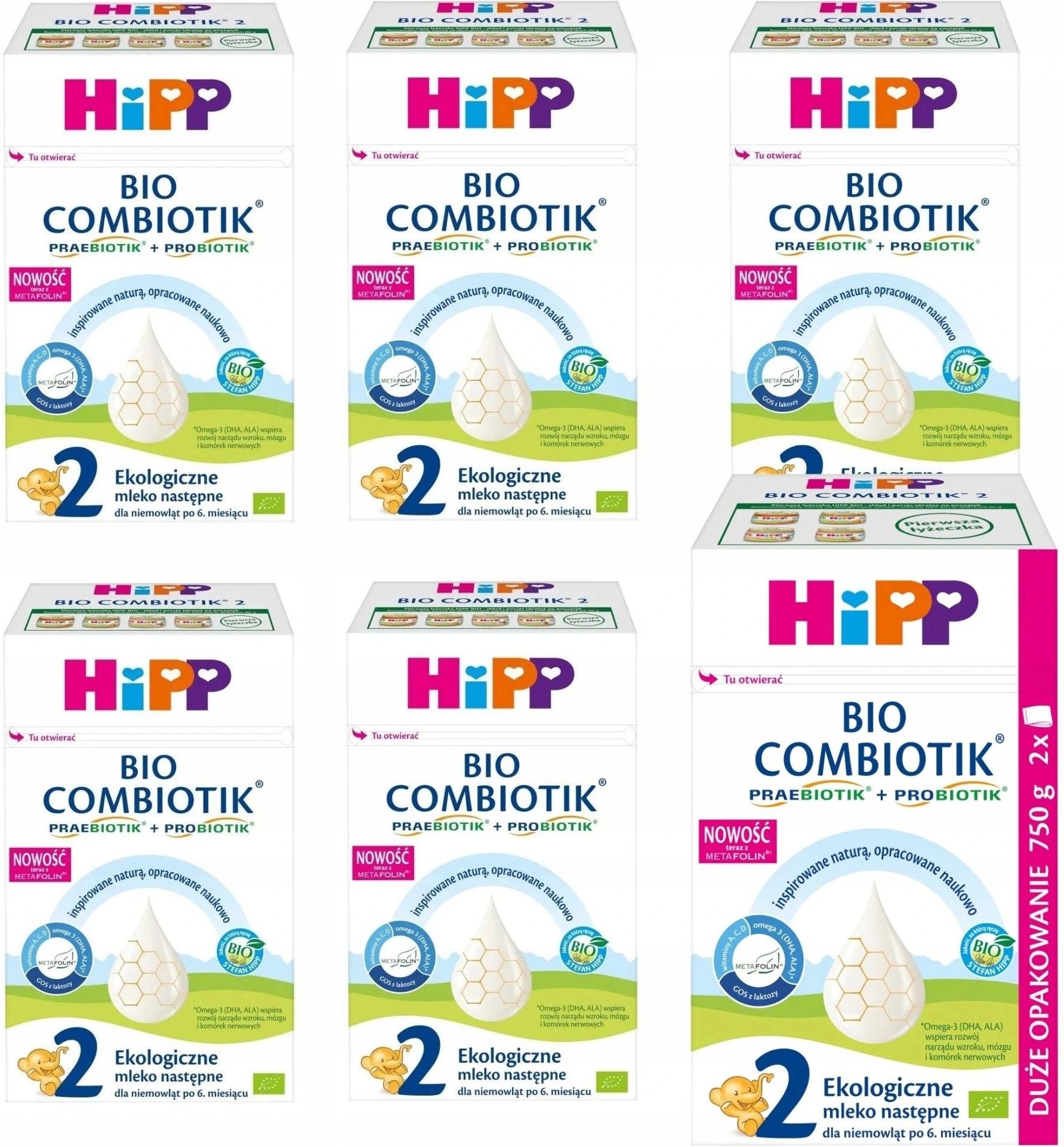 Hipp 2 Zestaw Mleka 5x550g - Ceny i opinie - Ceneo.pl