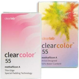 Soczewki Clearlab Clear Color 55 Soczewki kontaktowe, niebieskie 2 szt ...