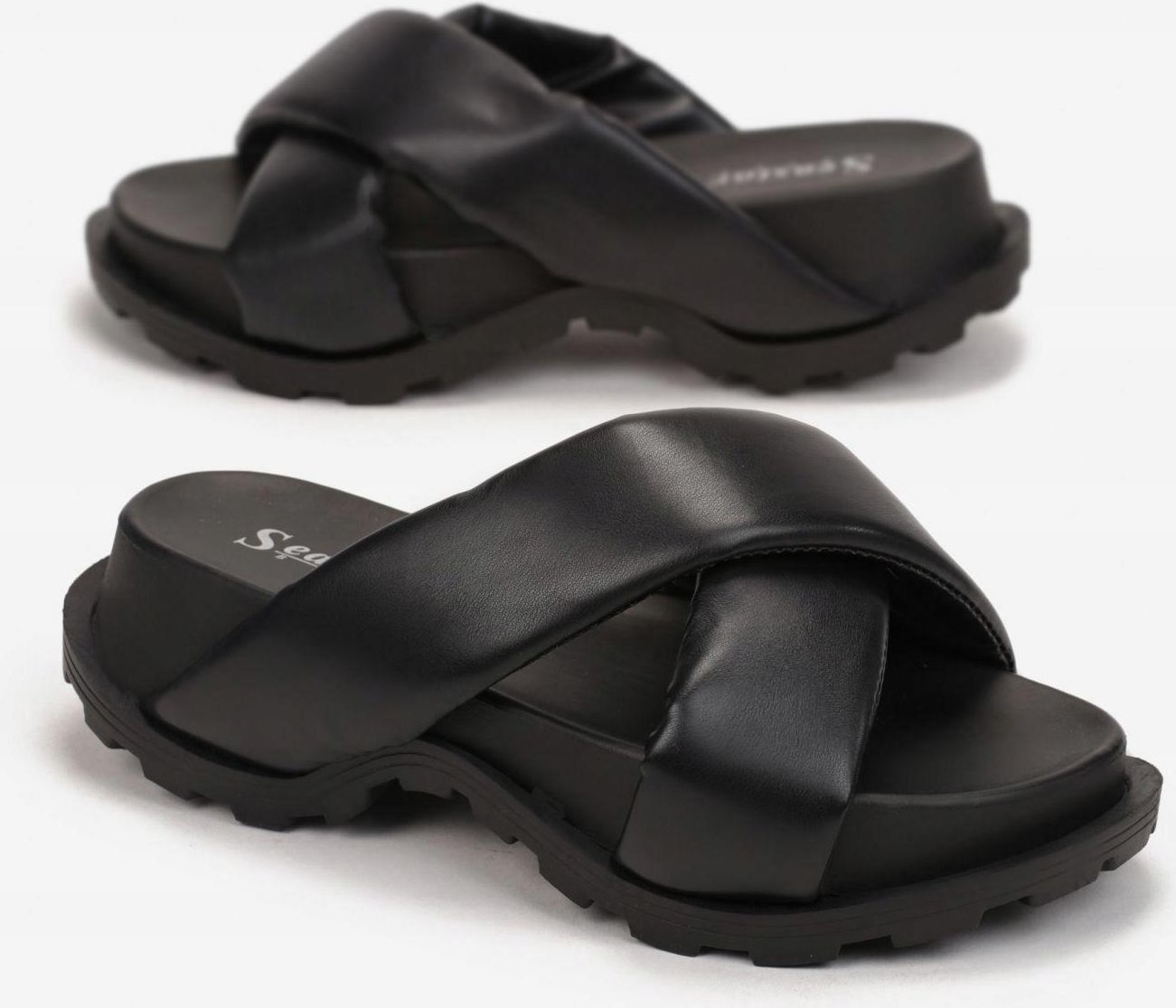 Born2Be Czarne Klapki damskie 38 Casual - Ceny i opinie - Ceneo.pl