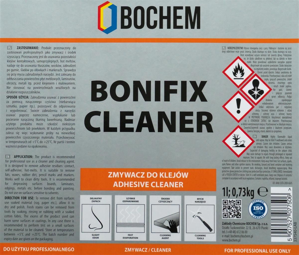 Bochem Zmywacz Do Klejów 1 Litr Bonifix Cleaner - Opinie i atrakcyjne ...