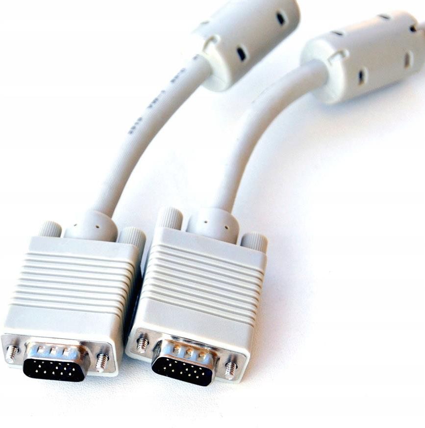 Kabel Przewód Vga D-Sub 15 Pin Svga 5M Kremowy (01778) - Opinie i ceny ...