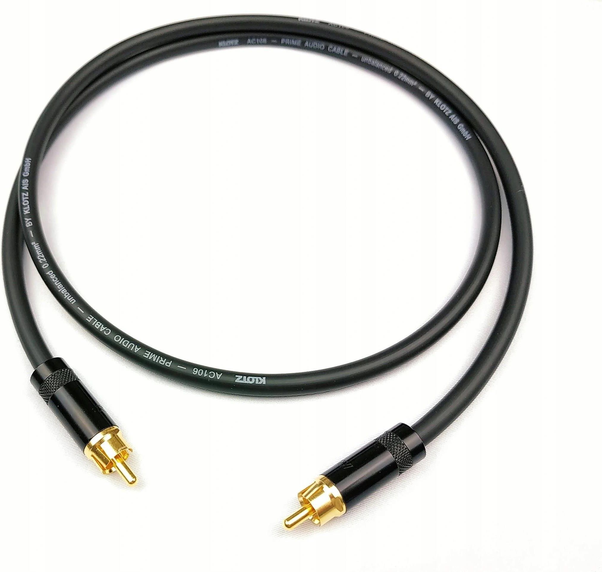 Klotz Ac106 Kabel Do Subwoofera 1X Rca Cinch 2 M ...