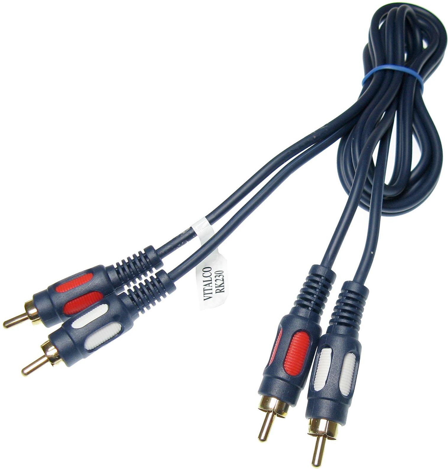 VITALCO KABEL PRZEWÓD CINCH 2X RCA WTYK-WTYK 1M (53655) - Opinie i ceny na Ceneo.pl