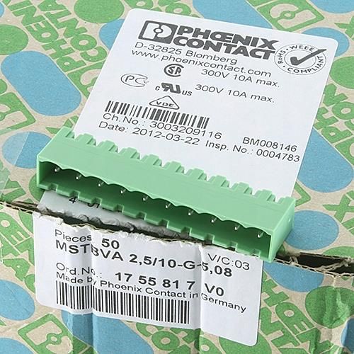 2szt MSTBV2,5-10-GF-5,08 Tht 1777154 Terminal Bl - Opinie i ceny na ...