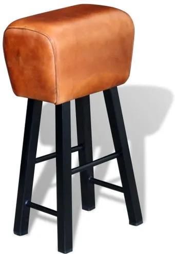 Stołek Barowy, Czarno Brązowy, Skóra Naturalna 2410368 - Opinie i ...