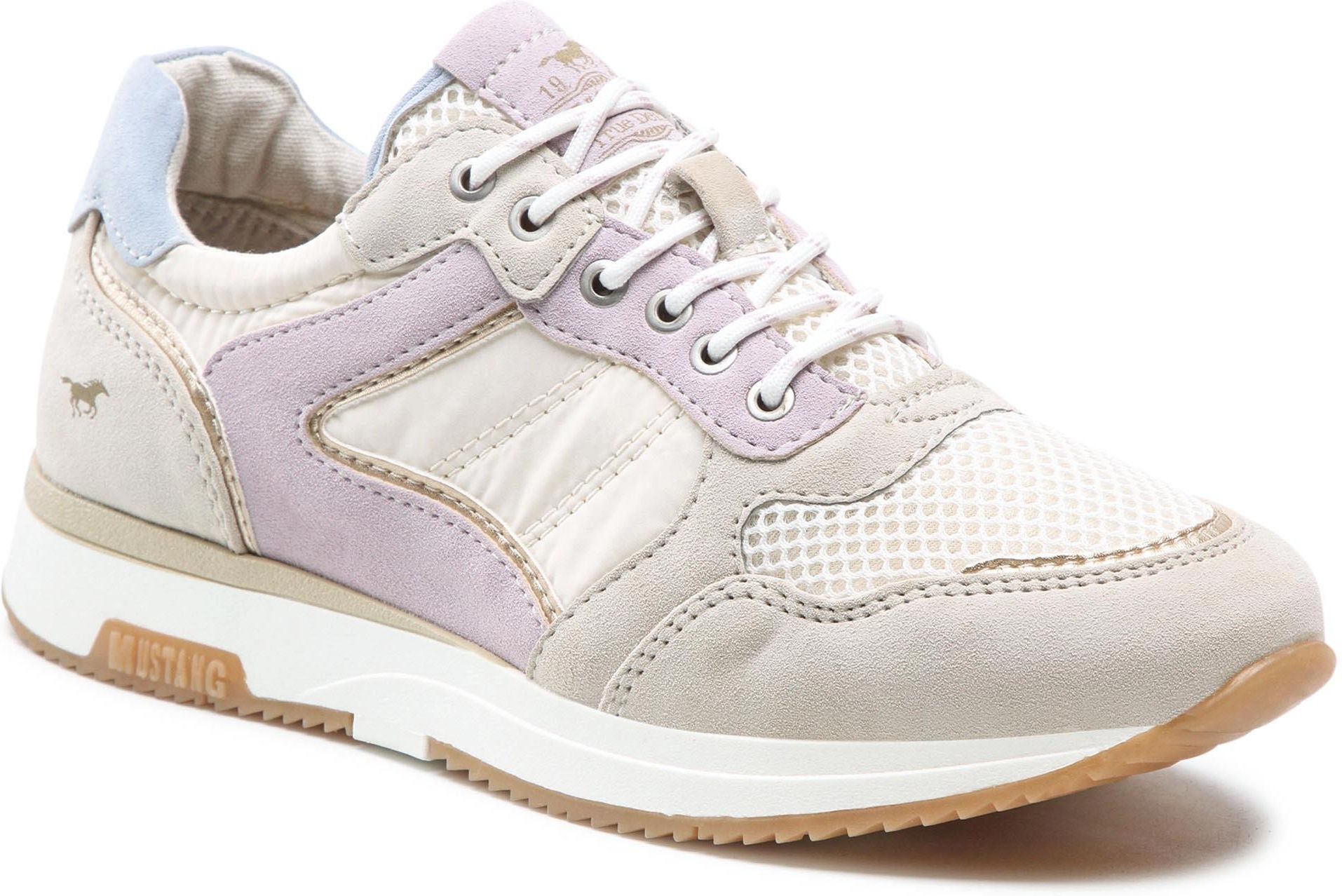 Sneakersy MUSTANG - 1418-302-243 Ivory - Ceny i opinie - Ceneo.pl