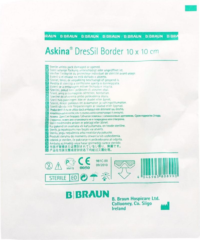 Opatrunek samoprzylepny Askina DresSil Border (B. Braun) 6 x 6 cm ...