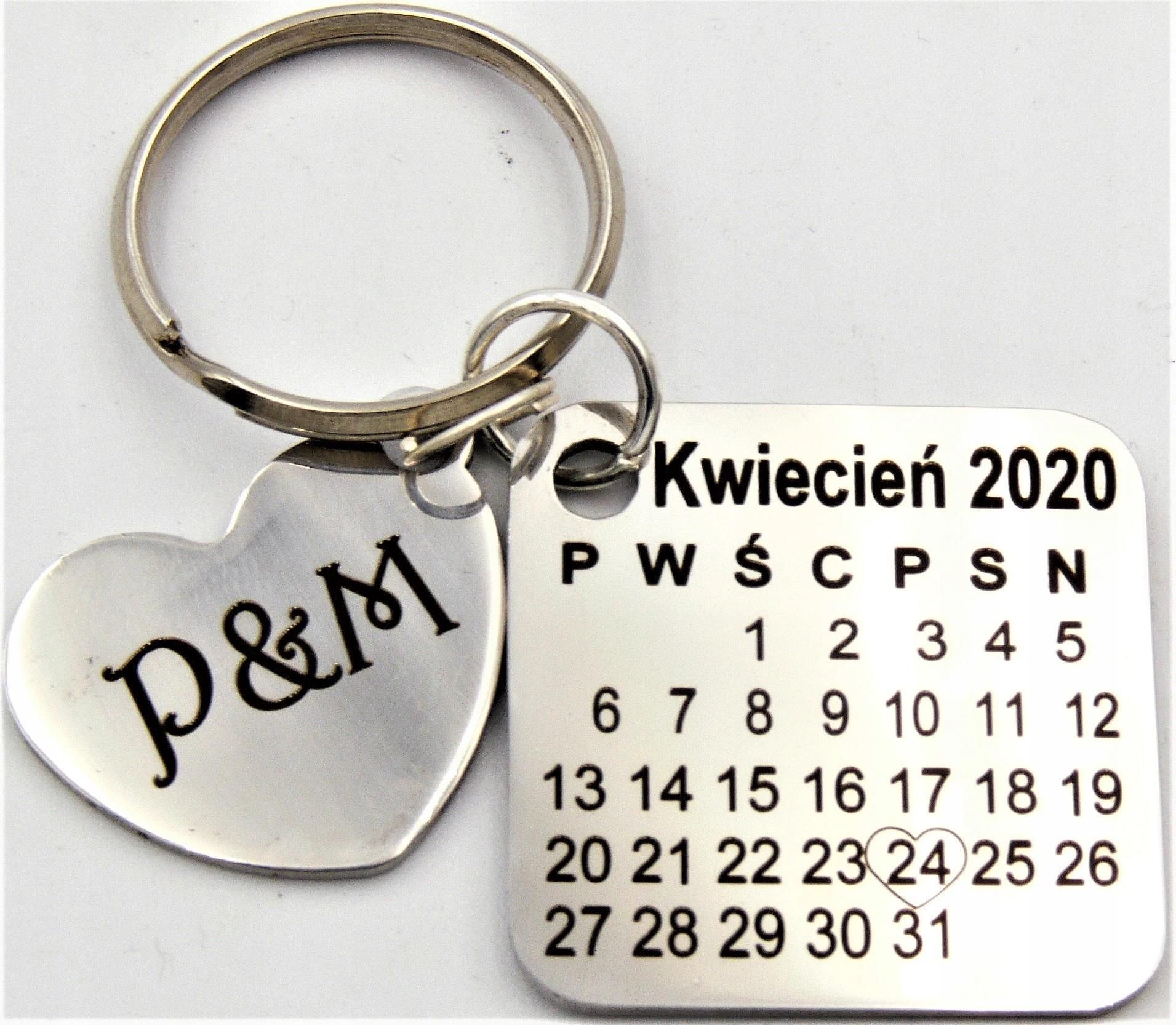 Spersonalizowany Brelok Z Własną Datą Produkcja Pl - Gadżety odzieżowe ...