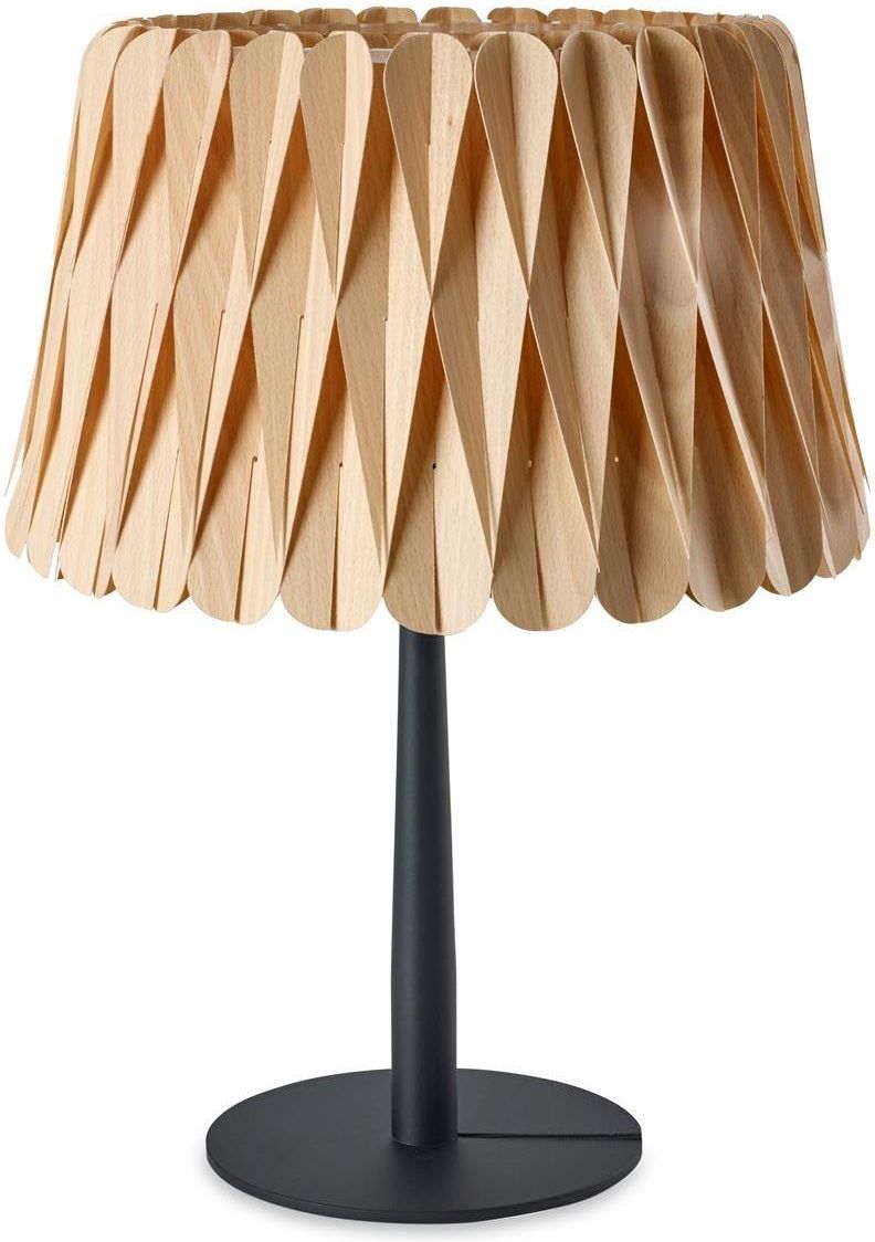 Lampa Lzf Lampa stołowa Lola mała brązowo-czarna wys. 40 cm (LOLA MP BK ...