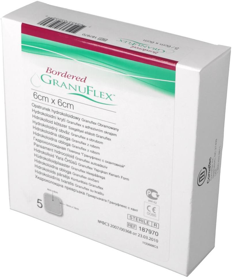 Opatrunek hydrokoloidowy Granuflex Bordered (ConvaTec) 10 x 10 cm ...