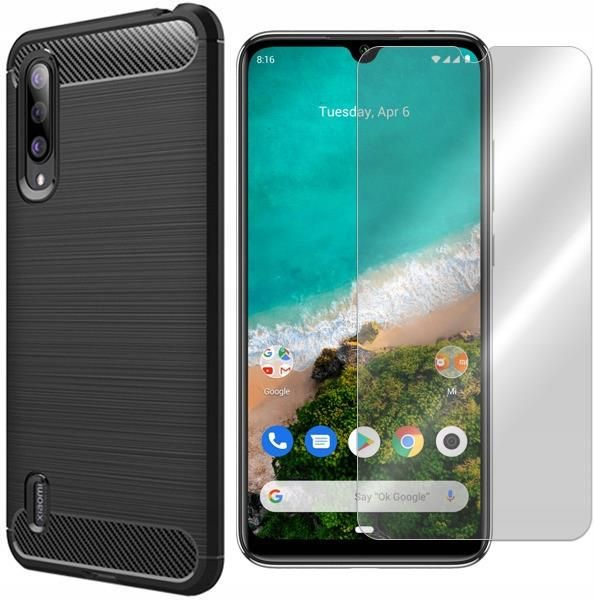 Etui Do Xiaomi MIA3 MI A3 Pokrowiec Karbon + Szkło - Etui na telefon ...