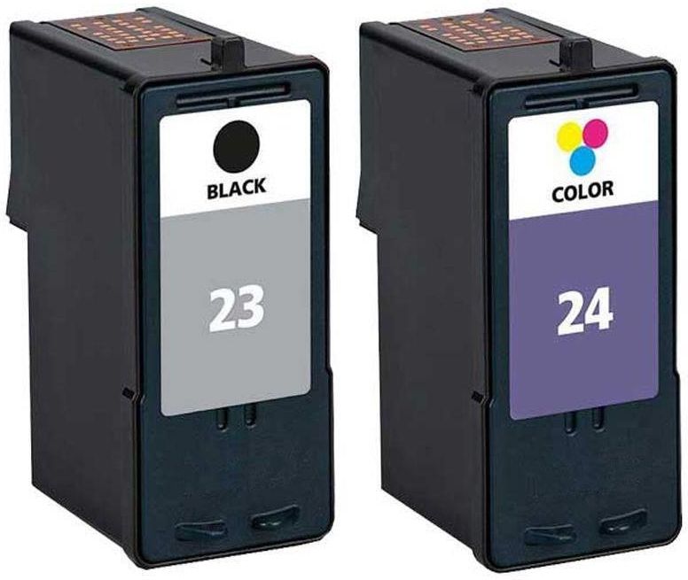 Tusz WHITE BOX ZGODNY ZESTAW TUSZY Z LEXMARK 23 + 24 X3530 X3550 X4550 ...