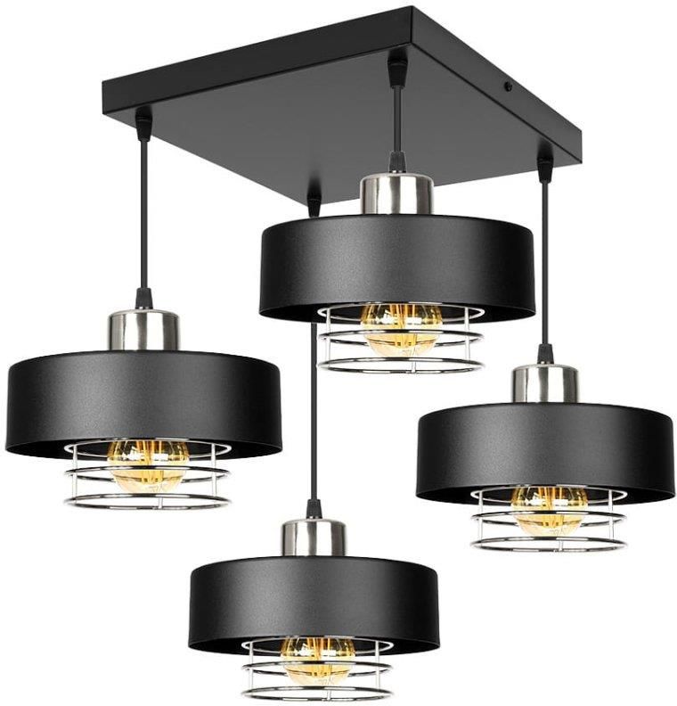 Romir Lampa sufitowa 4 Maya 2254CS czarna ze srebrem (2254_CS) - Opinie ...
