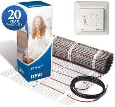 Ogrzewanie podłogowe Devi Dtif Devimat 150T 525W 3,5M2 Devireg 530 140F0450+140F1030 - Opinie i ...