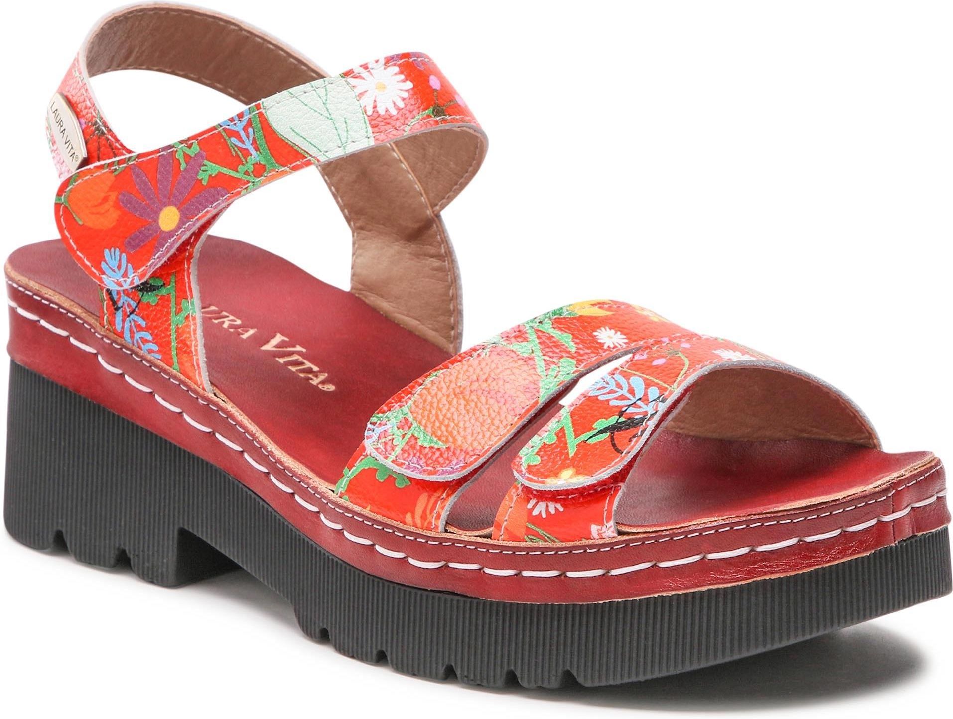 Sandały LAURA VITA - Lexiao 03 JD9068-3A Rouge - Ceny i opinie - Ceneo.pl
