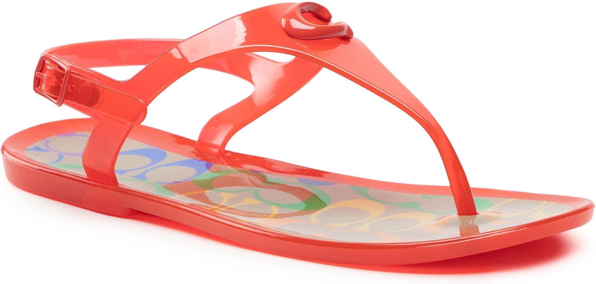 Sandały COACH - Natalee Jelly C3067 10011275EDC Red Orange BWU - Ceny i ...