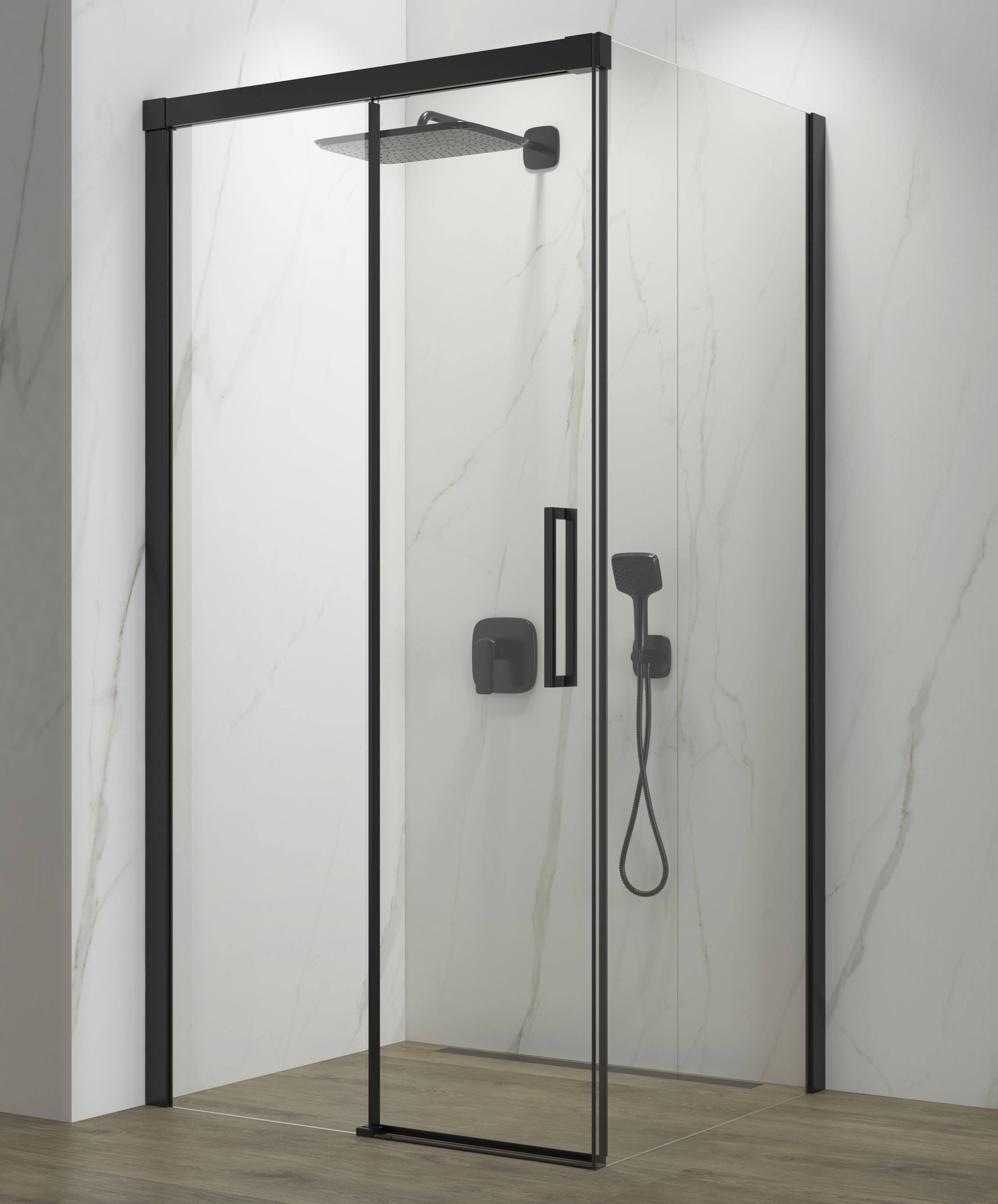 Atrium Nero Rimini Trento 80x200 HS080B - Opinie i ceny na Ceneo.pl