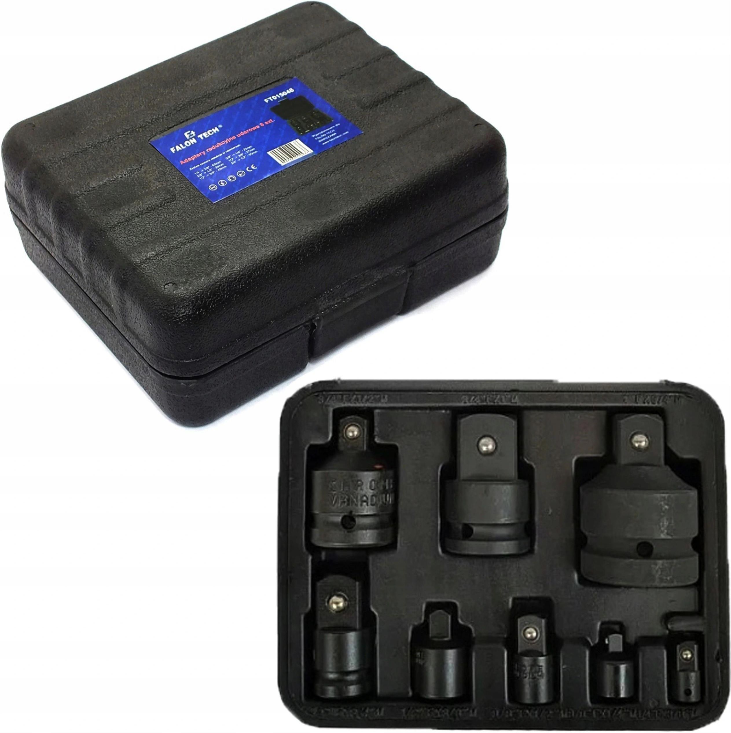 Falon-Tech Redukcje Adaptery Udarowe 8Szt. 1/4 3/8 1/2 3/4 1 FT015048 - Opinie i ceny na Ceneo.pl