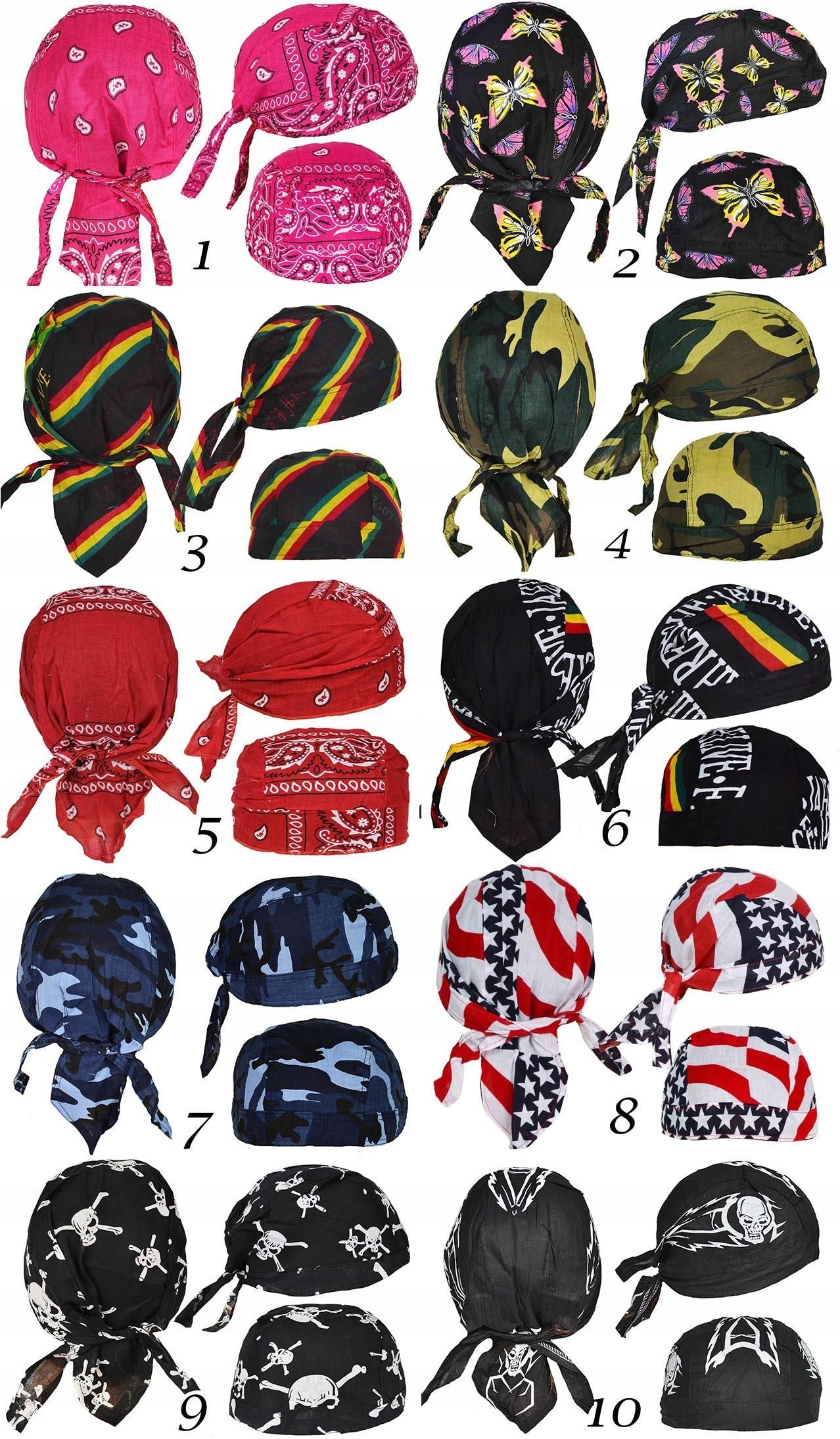 Bandana Bawełniana Chusta Chustka Wiązana na Głowę - Ceny i opinie ...