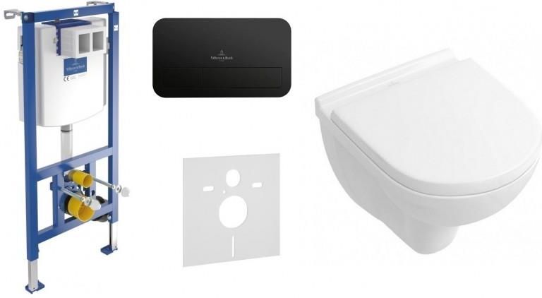 Zestaw podtynkowy Villeroy&Boch Viconnect + O.Novo Czarny Mat 92246100 ...