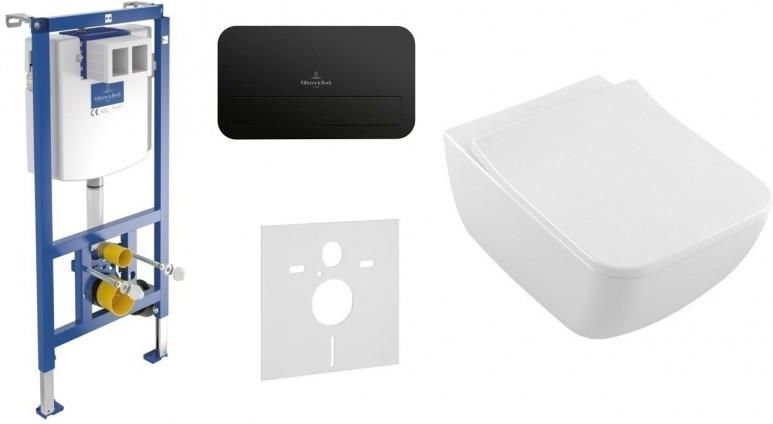 Zestaw podtynkowy Villeroy&Boch Viconnect + Venticello Czarny Mat ...