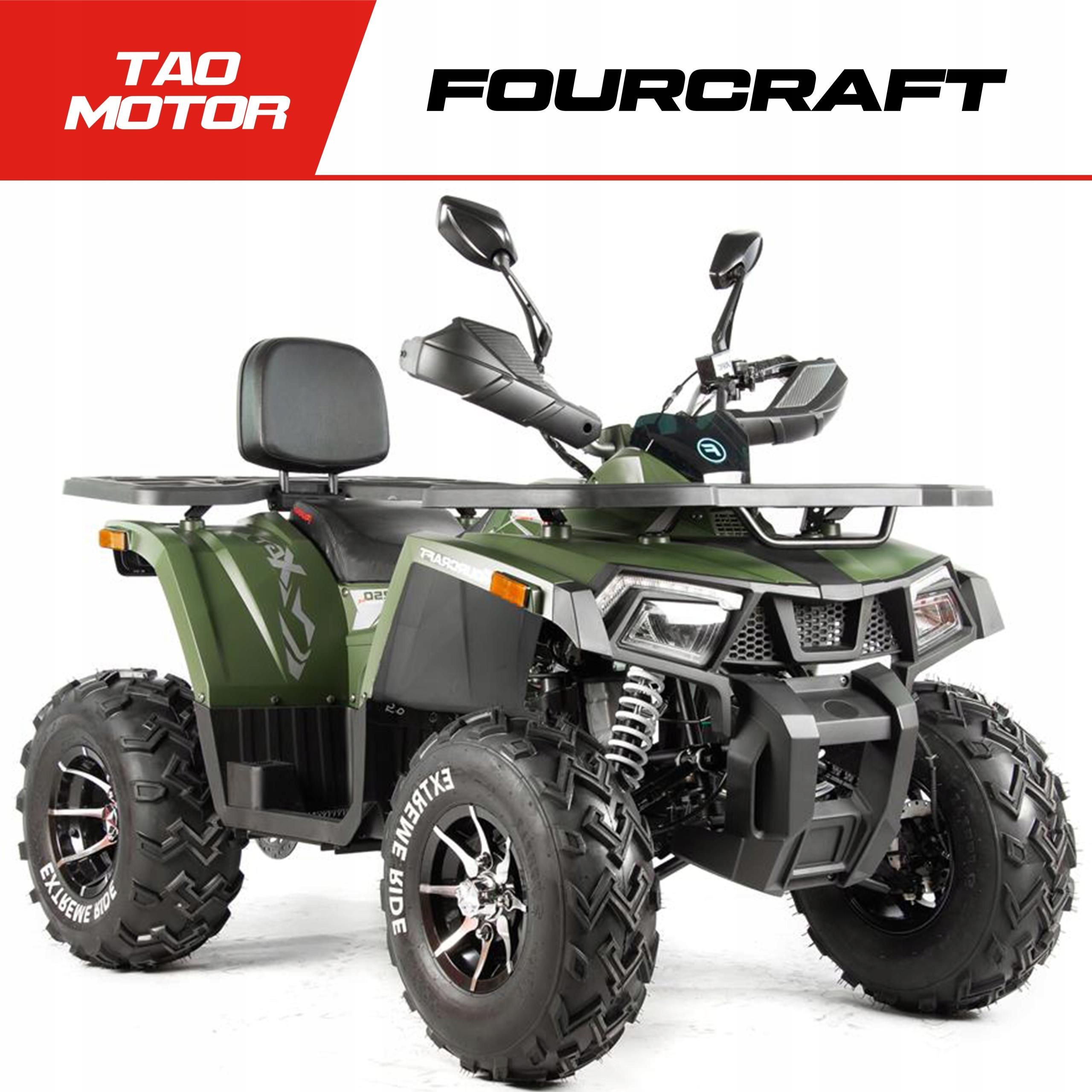 QUAD 250 TAO FOURCRAFT AUTOMAT KOŁA 10 HAK +KASK - Opinie i ceny na ...
