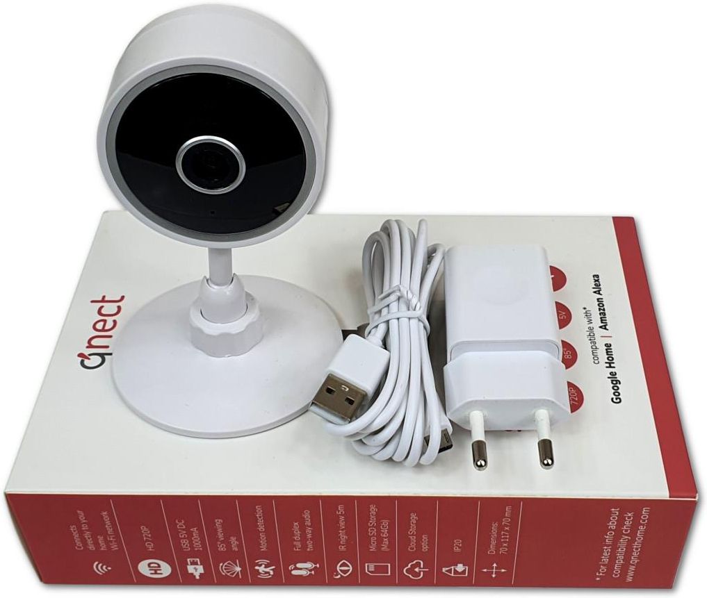 Kamera przemysłowa Wewnętrzna kamera Wi-Fi 720p Qnect QN-IPC01 - Ceny i ...