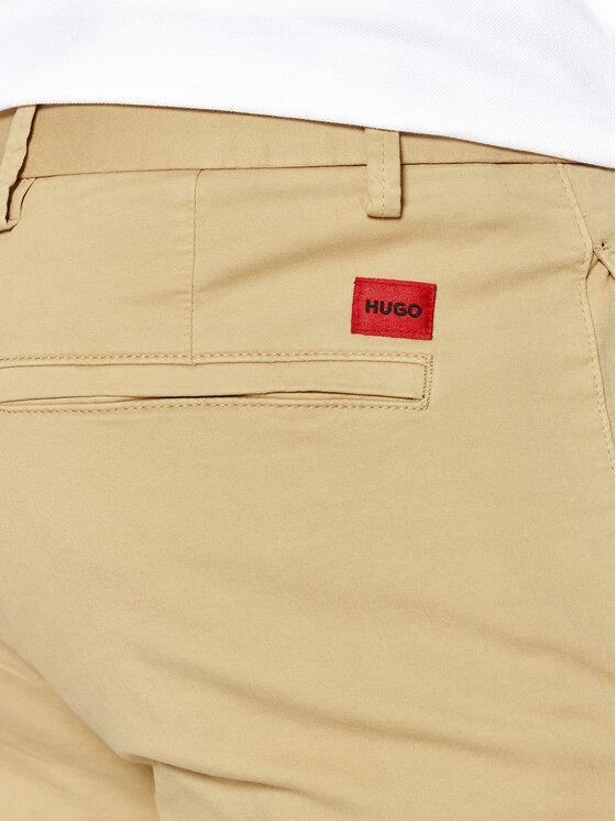 Hugo Chinosy David222D 50468314 Beżowy Slim Fit - Ceny i opinie - Ceneo.pl
