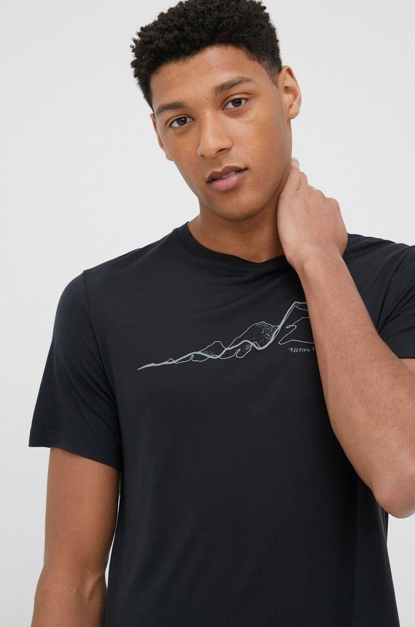 Houdini t-shirt Tree Message męski kolor czarny z nadrukiem - Ceny i ...