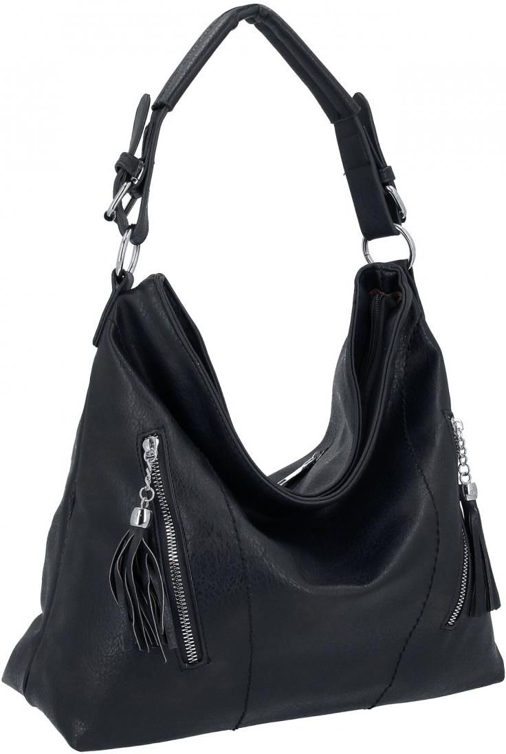 Uniwersalna Torebka Damska XL firmy Herisson 1302B367 Czarna (kolory) - Ceny i opinie - Ceneo.pl