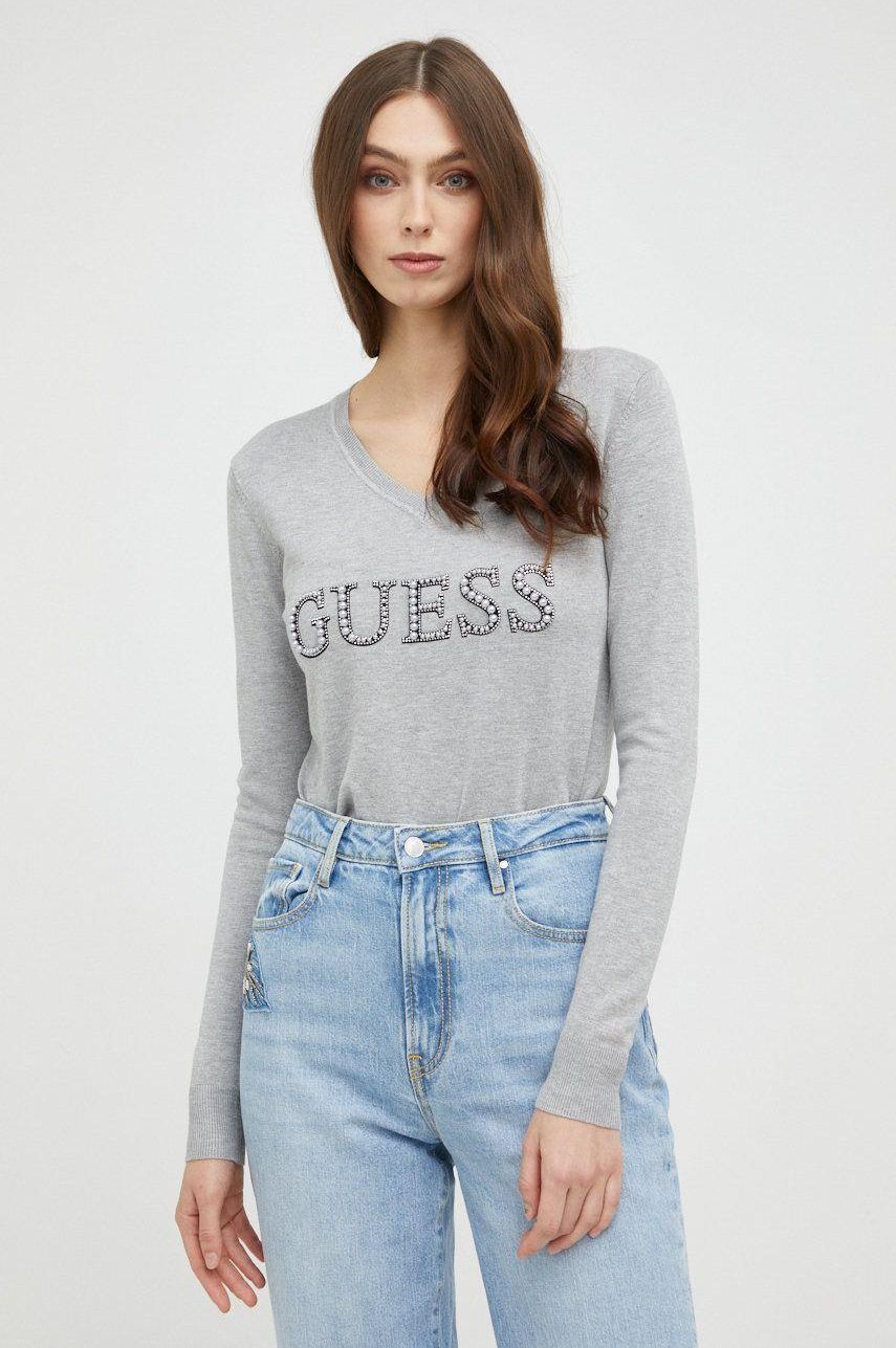 Guess sweter damski kolor szary lekki - Ceny i opinie - Ceneo.pl