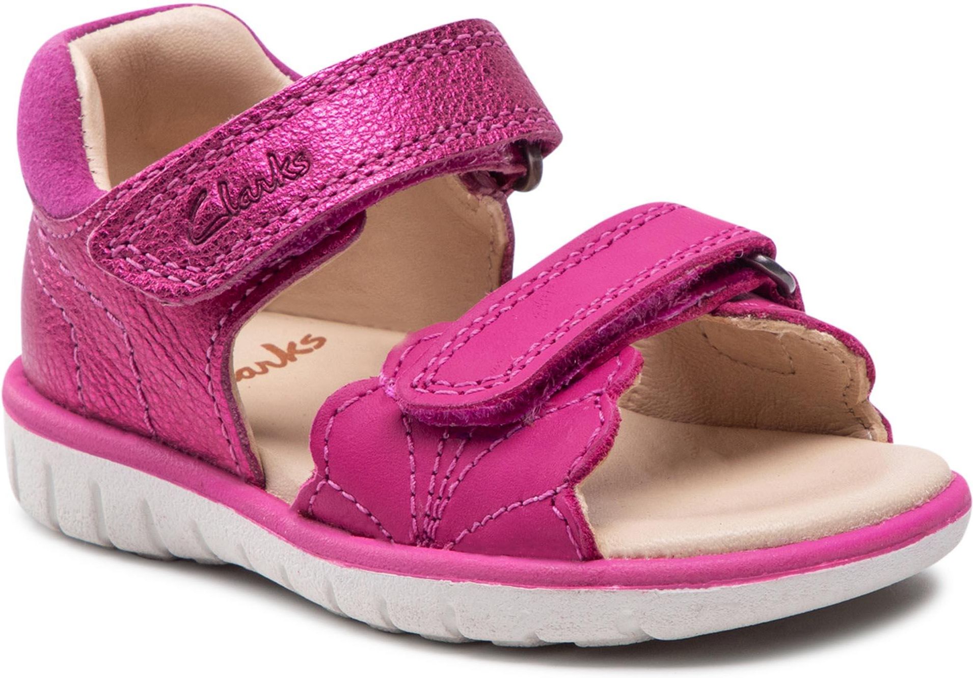 Sandały CLARKS - Roam Wing T. 261660936 Pink Leather - Ceny i opinie ...