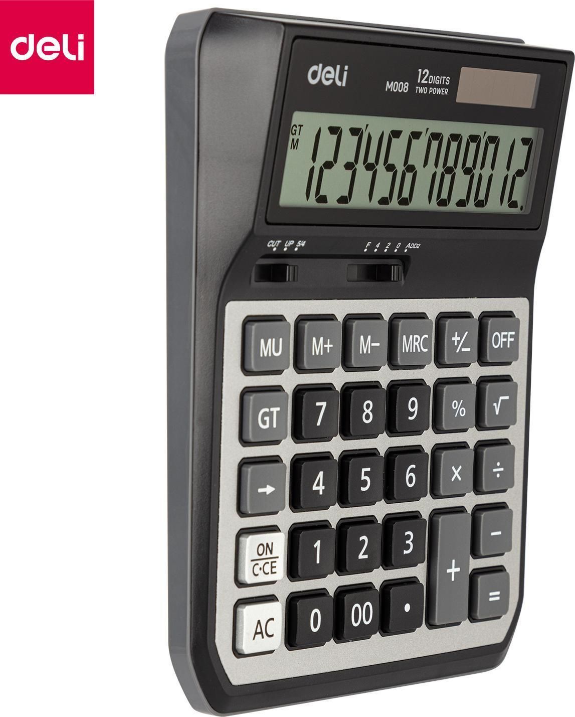 Kalkulator Kalkulator Deli KALKULATOR DELI M00820 SZARY/SREBRNY - Ceny ...