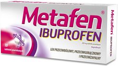 Leki przeciwbólowe Polpharma Metafen Ibuprofen 10 tabl. - Opinie i ceny ...