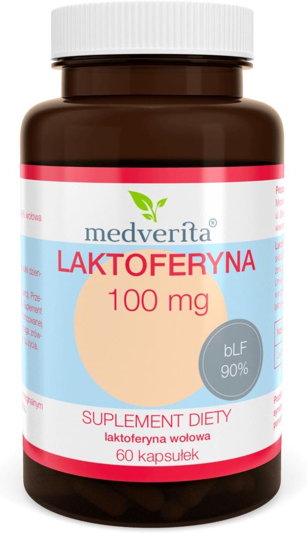 Medverita Laktoferyna 100mg 60kaps. - Opinie i ceny na Ceneo.pl